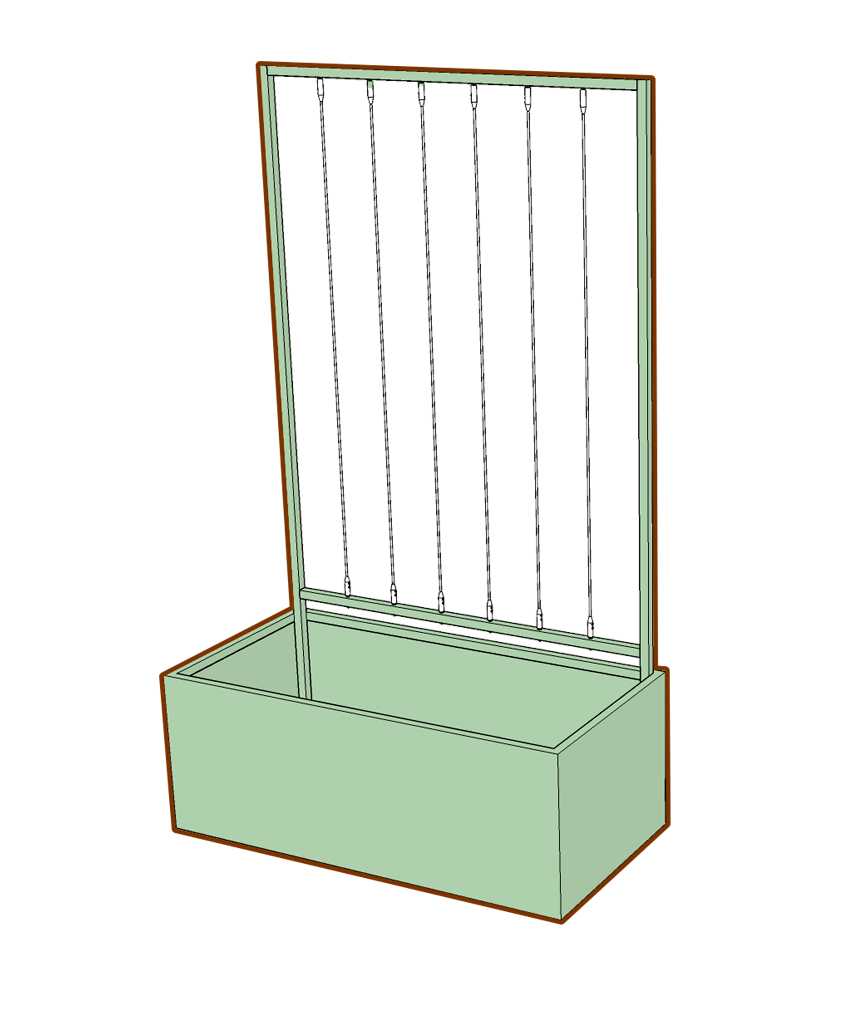 Planteringskärl med spaljé | Green City Planter Trellis